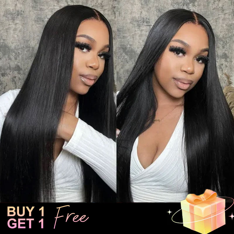 (BUY 1 GET 1 Free)ZSF Hair Straight 7*5 HD Invisble Glueless Lace Clos ...