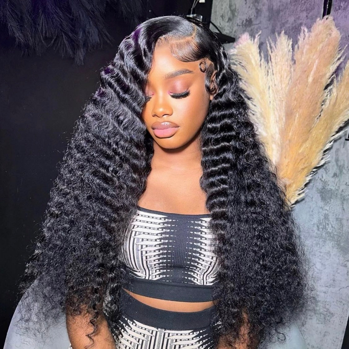 ZSF Deep Wave 13*6 REAL Crystal HD Lace Wig Curly Human Hair Wigs – ZSFHAIR